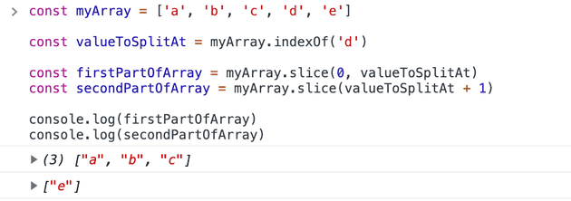 How To Split An Array Into Two In JavaScript split In Half Atomized 