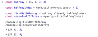 How to split an array into two in JavaScript (split in half) | Atomized ...